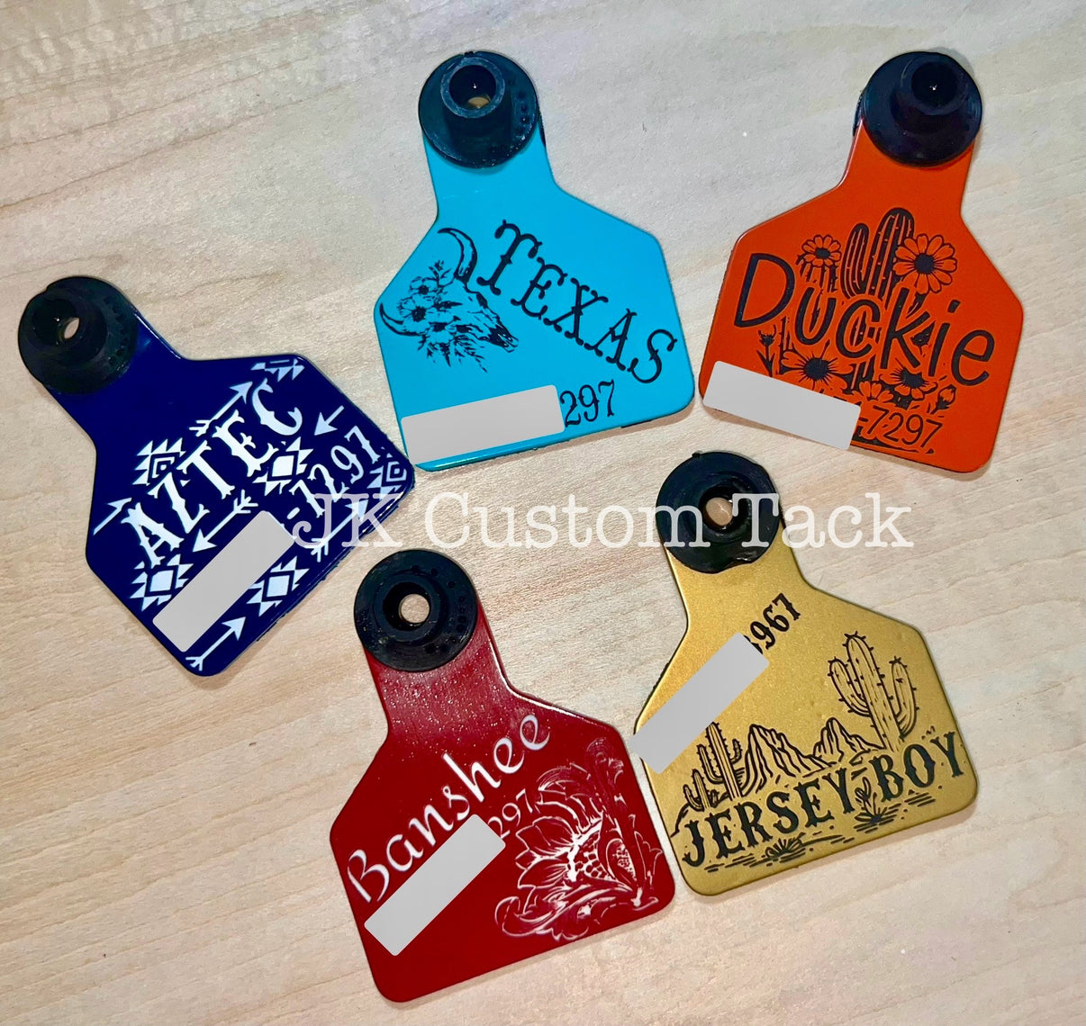 Custom Engraved Livestock Ear Tags Cattle/Sheep/Goat/Pigs – JK Custom Tack